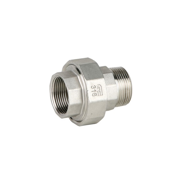 RVS 316 koppeling, bi.dr. vlak draad - Draadfittingen | Pijpnippels RVS